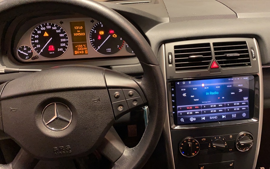 Mercedes B200 2006 – 2011 Wireless CarPlay & Android Auto Stereo ...